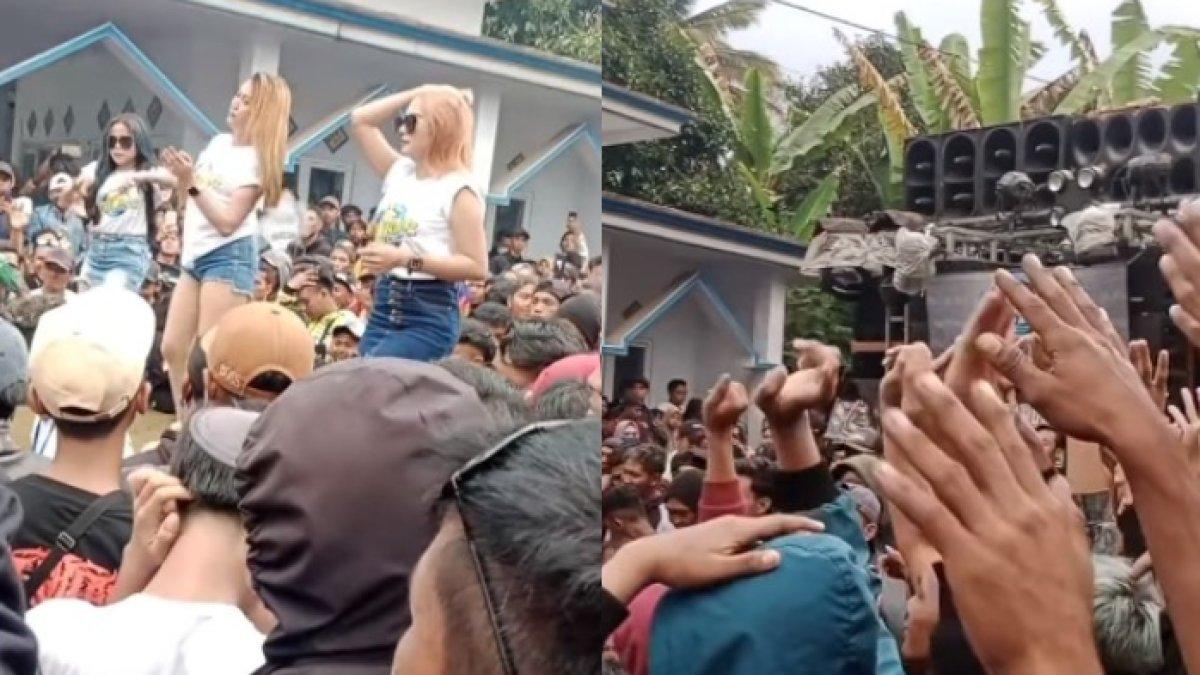 Aksi 3 Biduan Berjoget Pargoy di Halaman Masjid, Pakai Rok Mini, Warga Malah Kegirangan, Miris ...