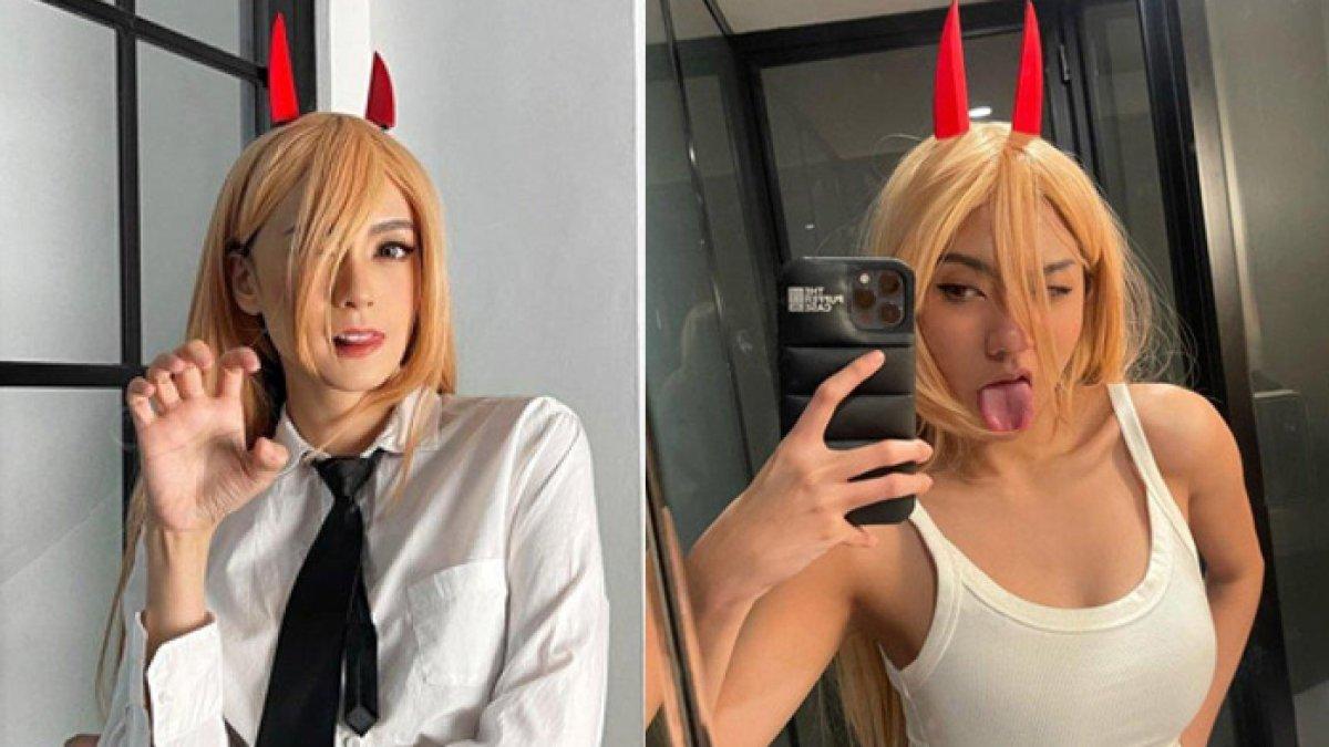 Sama-sama Cosplay Jadi Power Karakter Anime Chainsaw Man, Adu Gaya ...