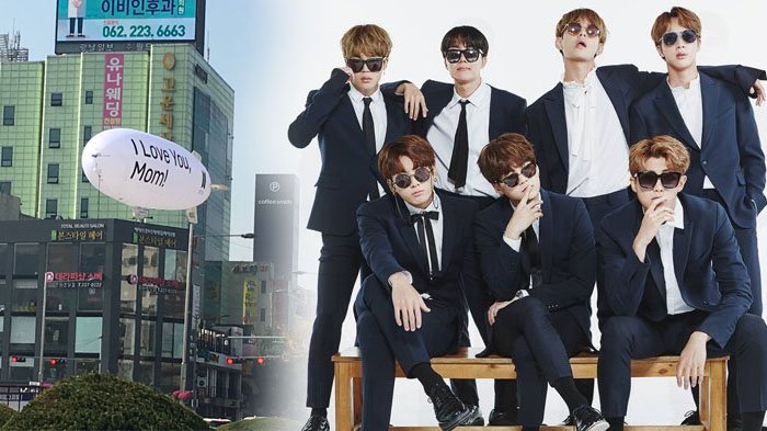 Airship Member BTS yang Satu Ini Menghiasi Langit Kampung Halamannya ...