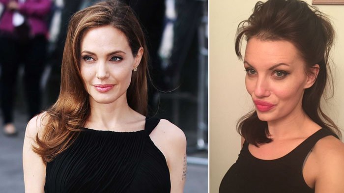 Ibu Dua Anak Ini Wajahnya Mirip Banget dengan Angelina Jolie, Tebak ...