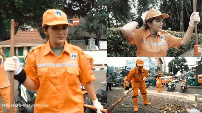 Ashanty Jadi Pasukan Oranye, Istri Anang Hermansyah Nyapu Sampah di ...