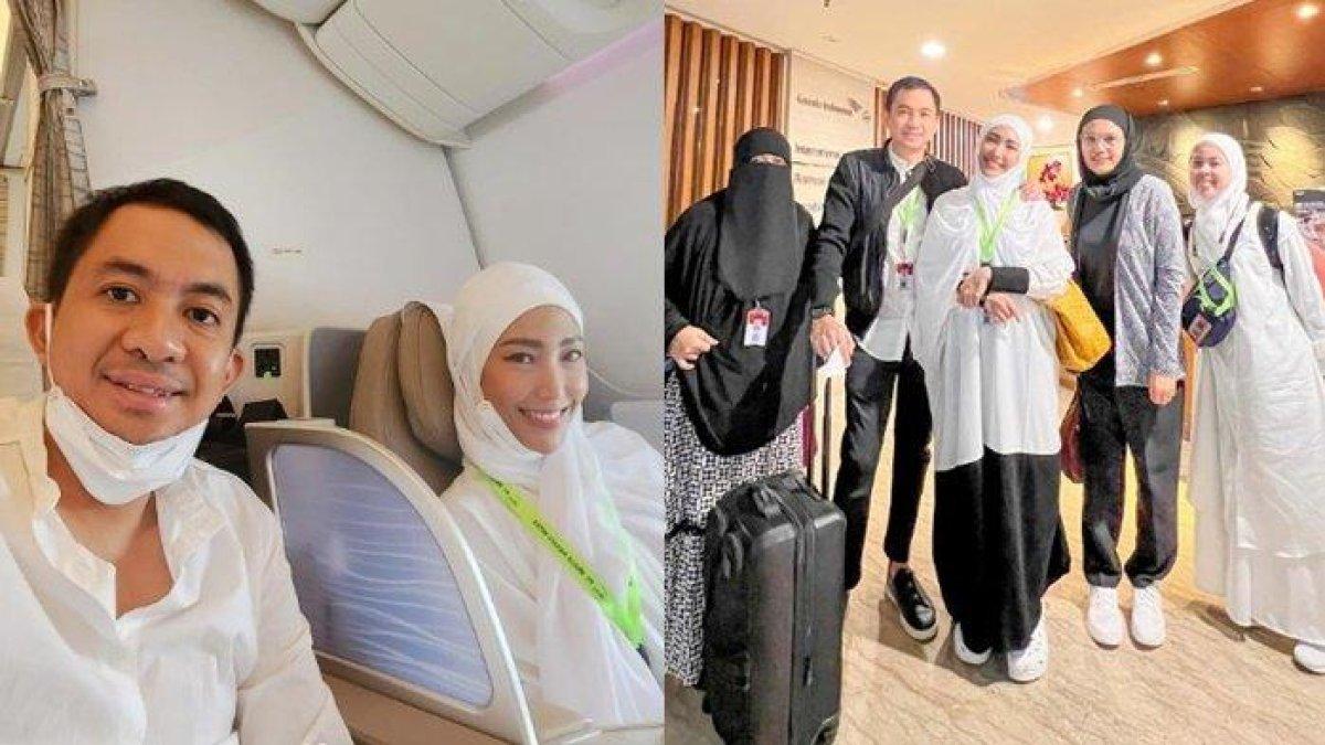 GANDENG Erat Tangan Ayu Dewi, Regi Datau Dampingi Istri Umroh ke Tanah ...