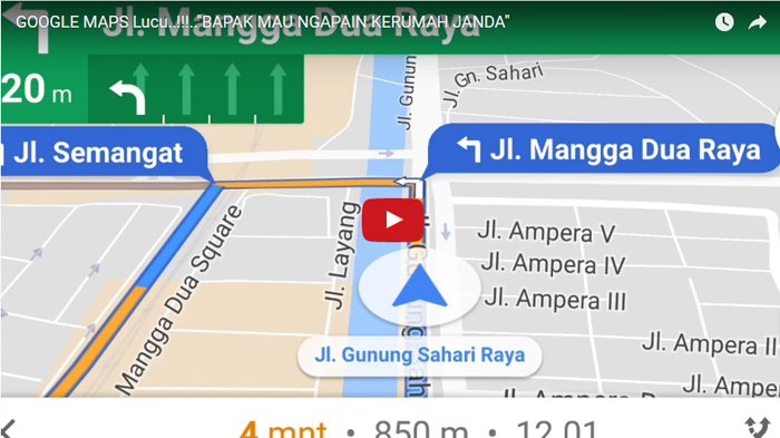 Lagi Viral! Google Maps Lucu, Belok ke Kiri, Bapak Malah Belok Kanan ke ...
