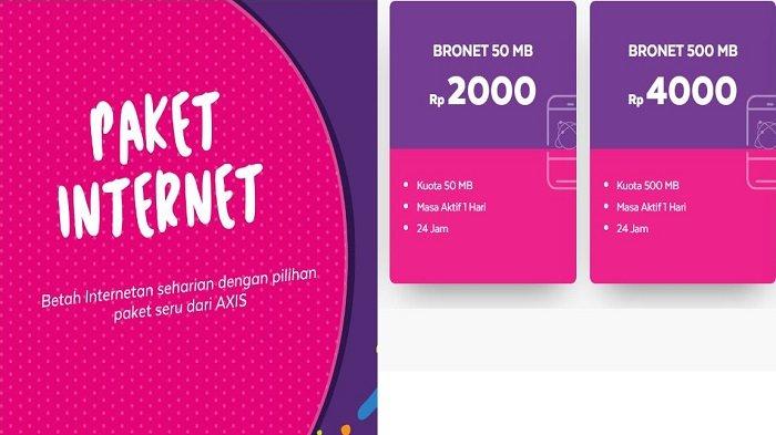 Paket Data dengan Harga Murah, Axis Bronet dan Bronet 24 Jam Bulan ...