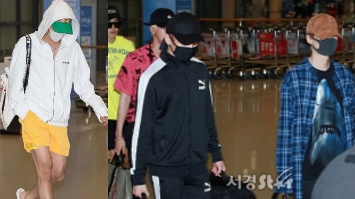 BTS Terlihat Kembali ke Korea, Penampilan Member ini Bikin Salah Fokus ...