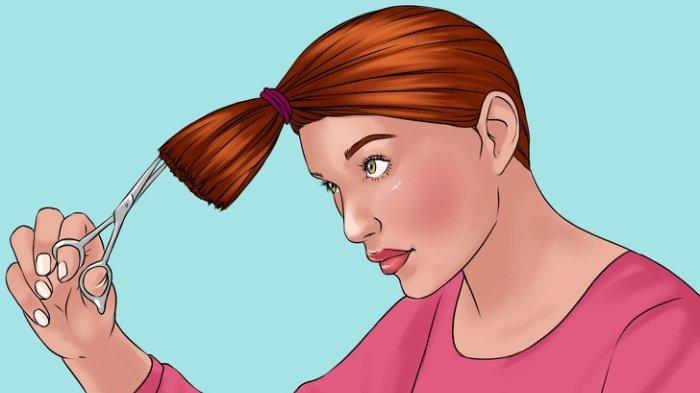Cara Potong Rambut Sendiri di Rumah, Trik Pangkas Poni dengan Mudah dan ...