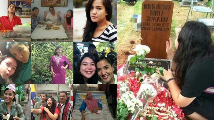 Kangen Sama 'Ibunya', Clara Kaizer Peluk Nisan Renita Sukardi dan Tulis ...