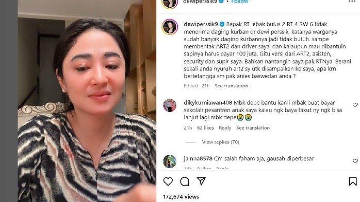 AKHIR Polemik Pak RT Minta Rp 100 Juta soal Sapi Kurban ke Dewi Perssik, Padahal Sudah Seret ...