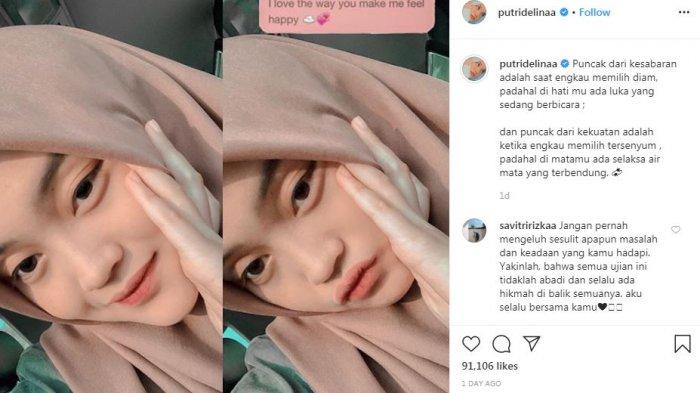 Menanti Hasil Autopsi Lina, Putri Delina Posting Foto Mata Sembab, Anak Sule: Lebih Baik Diam ...