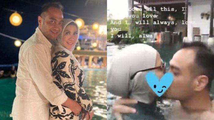 CIUMAN di Kolam Renang, Venna dan Ferry Irawan Makin Pede Pamer Kemesraan, Lengket Bak Perangko ...