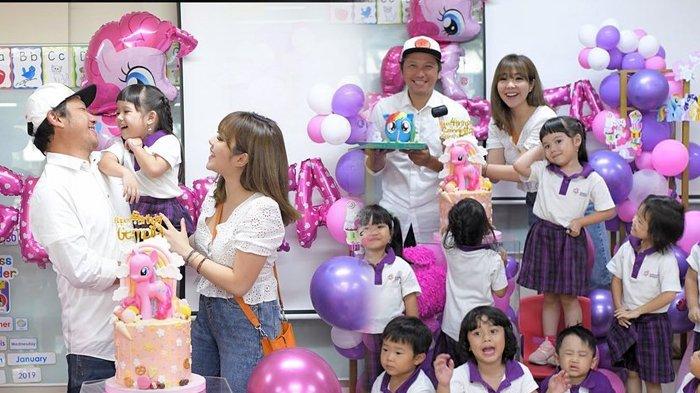 Gempita Ulang Tahun, Gisella Anastasia dan Gading Marten Kompak Bikin Perayaan di Sekolah ...