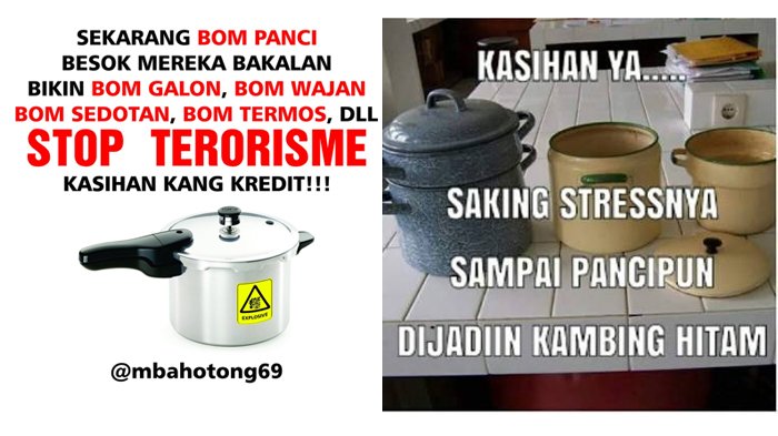 Ngakak! 8 Gambar Lucu Bom Panci, Bukti Netizen Selalu Bisa Bikin ...