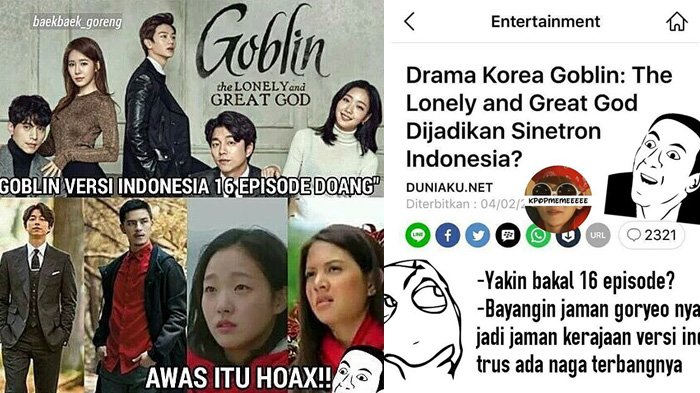 Heboh Drama Goblin Dibuat Versi Indonesia, 9 Meme Recehnya Ini Bikin ...