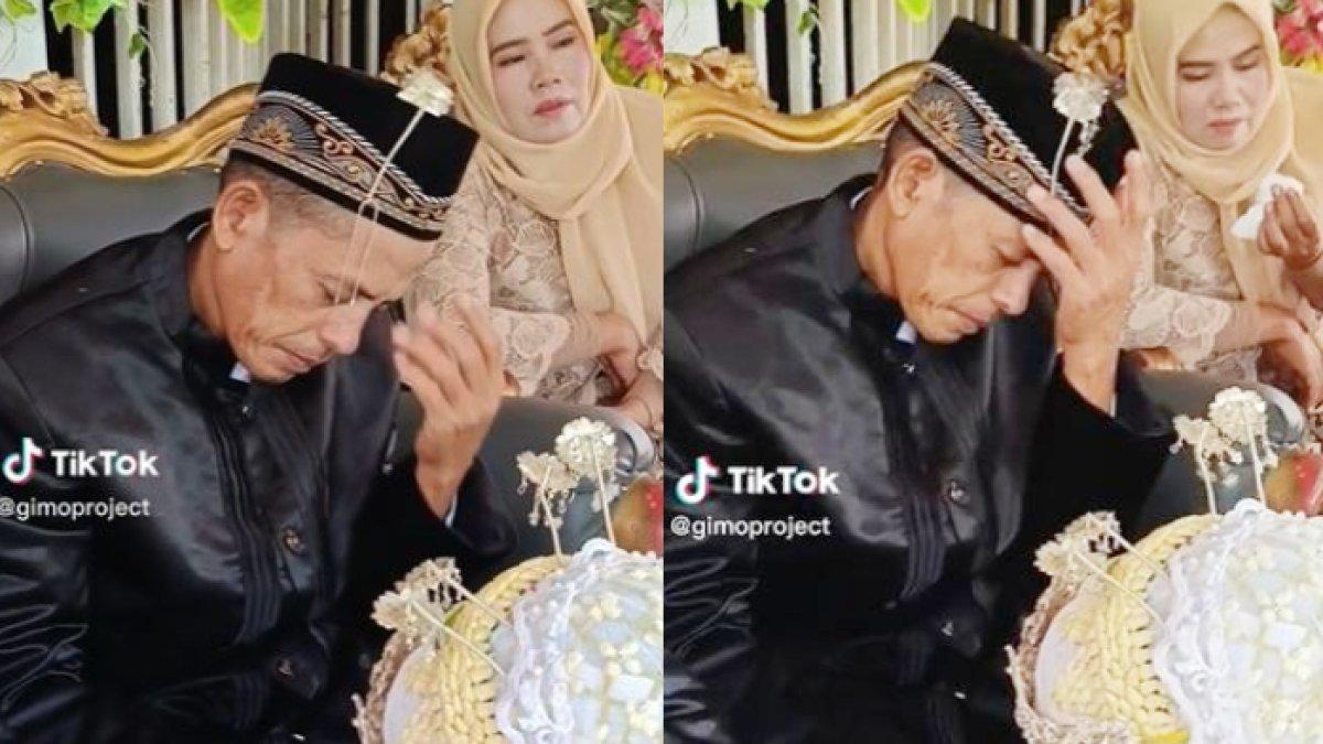 Sungkeman Pengantin Wanita, Kembang Goyang Nyangkut di Peci Ayah, Reaksi Sekitar Dipuji, Tahan ...