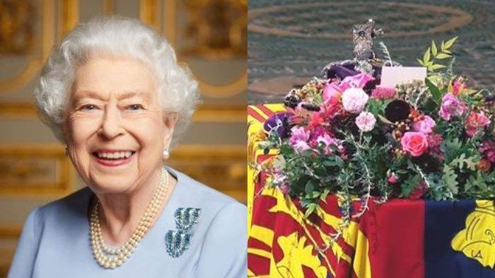 Secarik Kertas Putih Pada Karangan Bunga di Peti Mati Ratu Elizabeth II ...