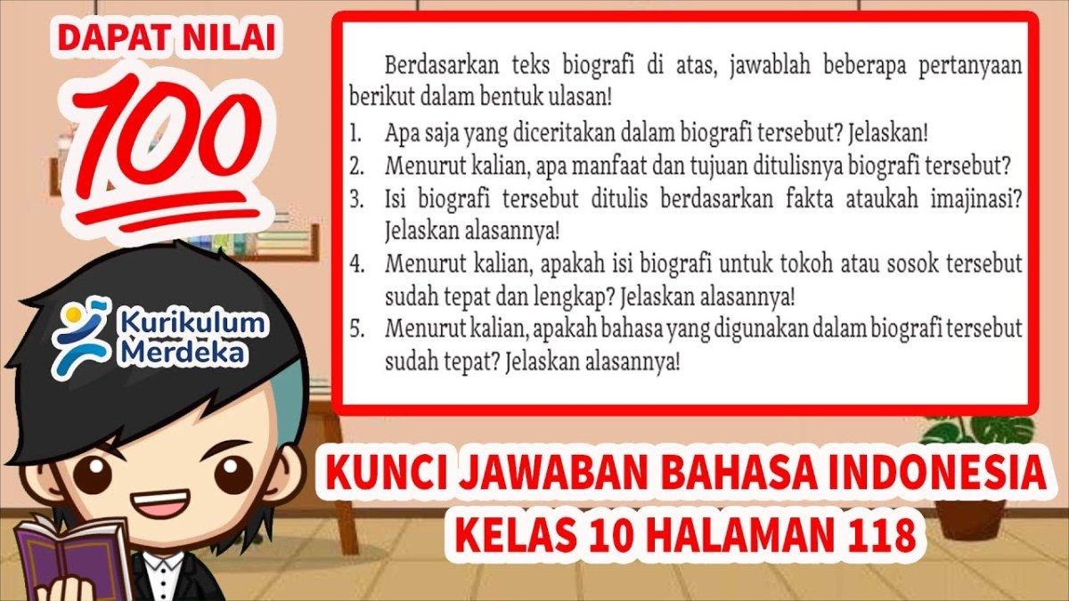 Kunci Jawaban Teks Biografi I Gusti Ngurah Rai, Soal Bahasa Indonesia Kelas 10 Hal 118 K Merdeka ...