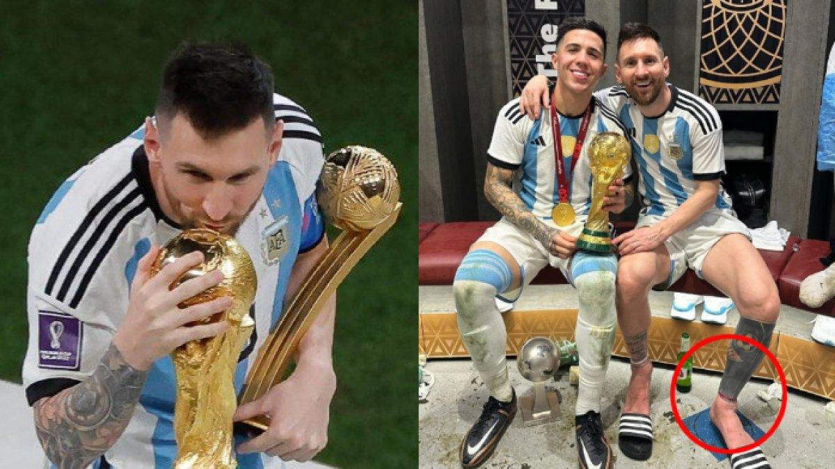 Lionel Messi Kepergok Pakai Tali Merah di Kaki saat Final Piala Dunia ...