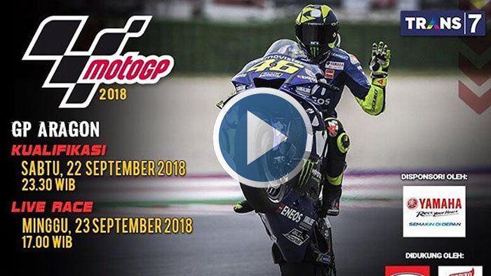 Live Streaming Trans7 MotoGP Aragon Spanyol - Siaran Langsung Balapan Hari Ini - TribunStyle.com