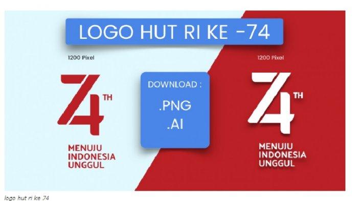 Download Logo HUT RI ke 74 Tahun 2019 dalam Format PNG, JPEG, Beberapa ...
