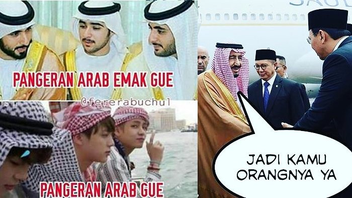 Raja Salman Tiba di Indonesia, Meme-meme Lucu Mulai Bermunculan di ...