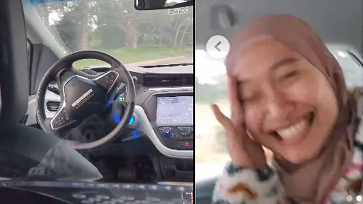 CERITA Wanita Naik Taksi Tanpa Sopir, Tak Khawatir Meski Setir Berputar Sendiri, Berapa ...