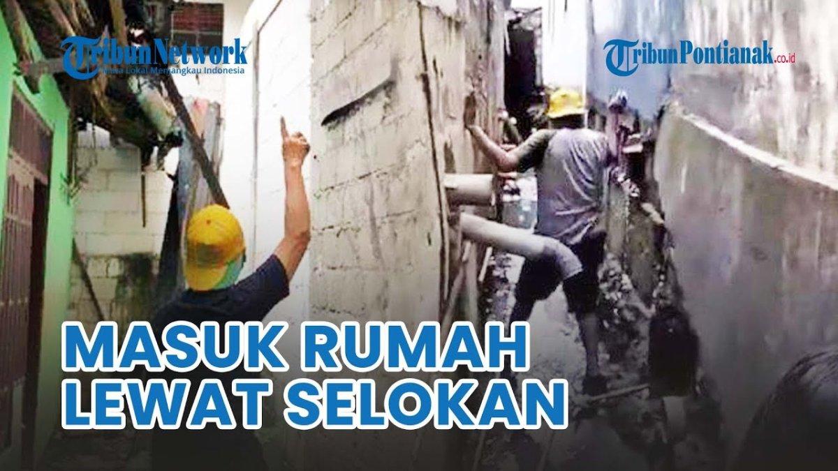 BECEK & Kotor! Pilu Kakek di Bekasi Harus Lewat Got Agar Bisa Masuk ke ...