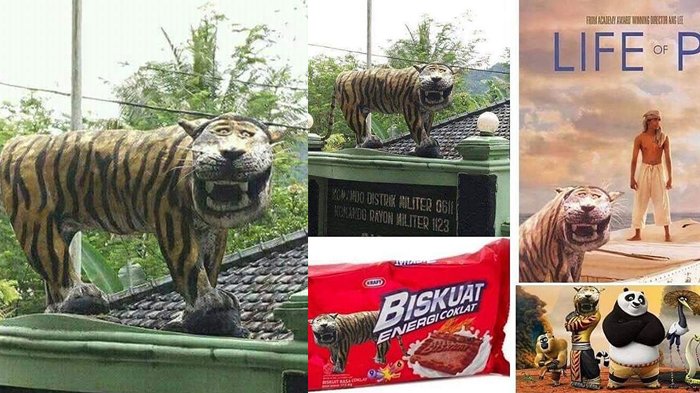 Patung Macan Koramil Lucu Jadi Viral, Nasibnya Malah Nahas Sekarang ...