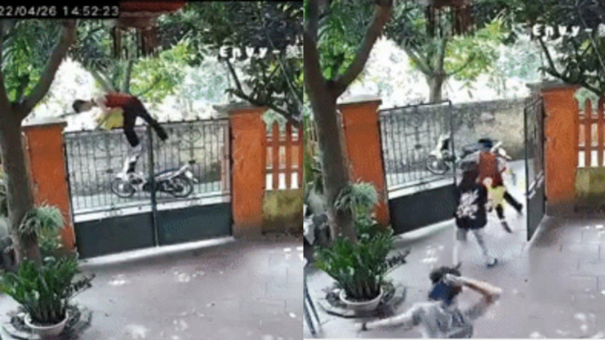 Panjat Pagar Rumah Pacar untuk Beri Hadiah, Pemuda Ini Lari Lihat Siapa ... Panjat Pagar Rumah Pacar untuk Beri Hadiah, Pemuda Ini Lari Lihat Siapa ...