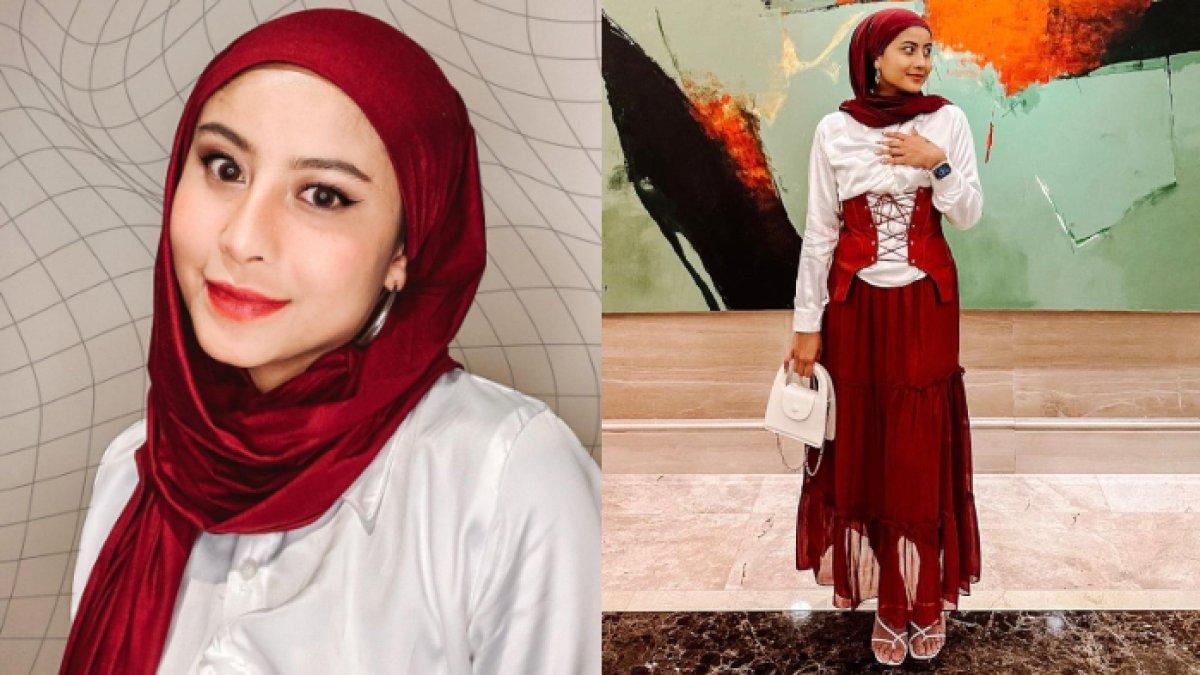 MANGLINGI Penampilan Terbaru Awkarin Tampil Beda Berani Pakai Hijab ...