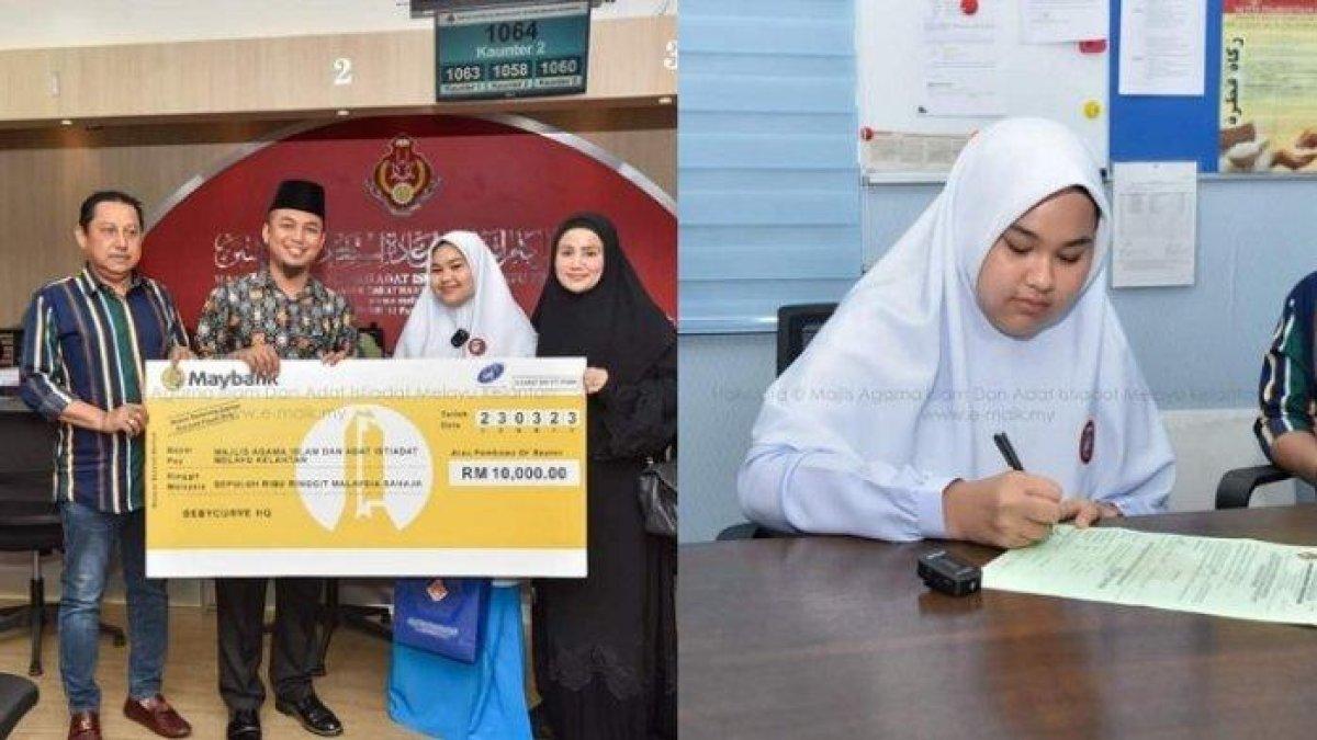 Inspiratif! Bocah SMP Bayar Zakat Rp34 Juta, Datang Masih Pakai Seragam ...