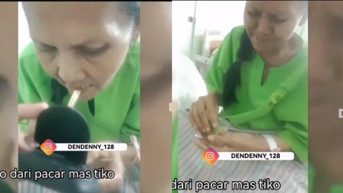 MOMEN Manis Ibu Eny di RSJ, Ditemani Kekasih Tiko Berdandan Kenakan Lipstik, Tertawa Lantaran ...