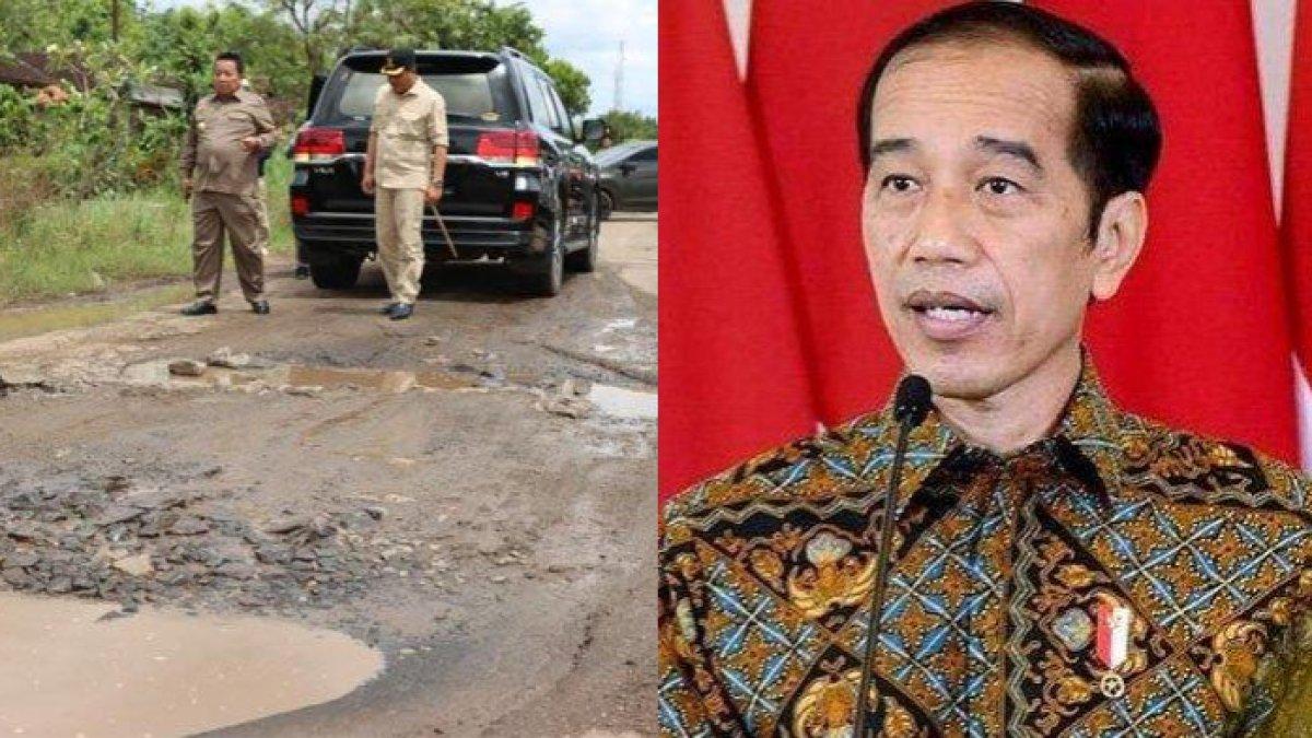 Jalan Rusak Sudah Diperbaiki, Jokowi Ternyata Batal Datang Hari Ini, Pemerintah Lampung Kena ...