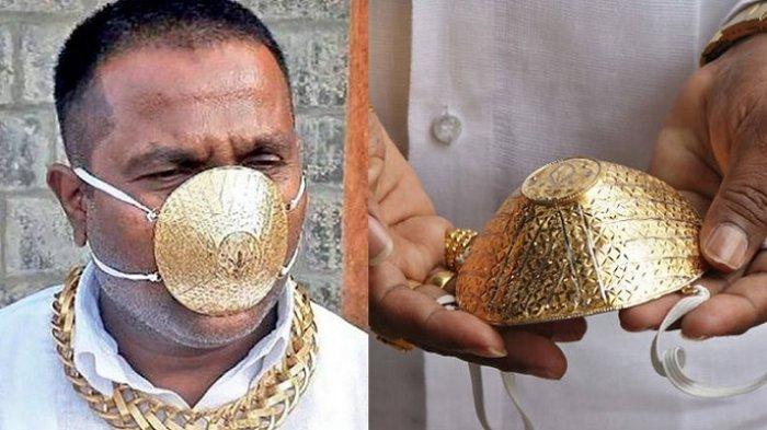 Viral Pria Ini Pilih Pakai Masker Emas, Harga Pembuatannya Capai Rp 56 ...