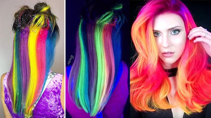 Trend Hairstyles New - Keren! Rambut Bercahaya Bak Neon Bakal Populer ...