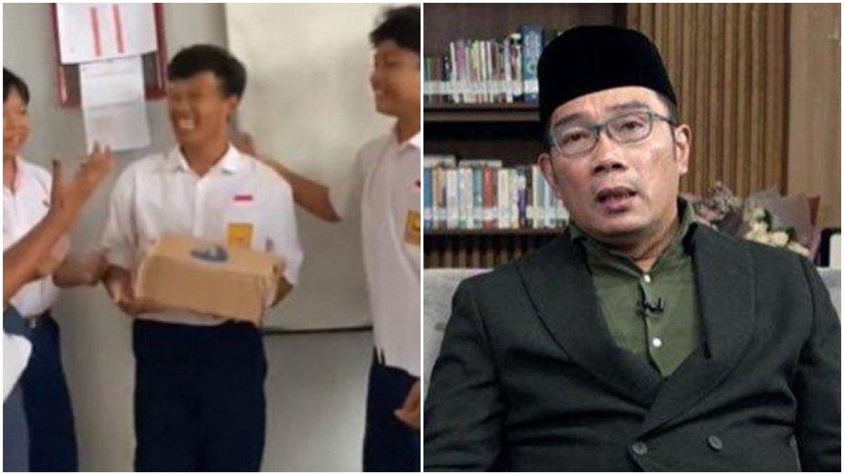 Nasib Baik Siswa SMP yang Patungan Beli Sepatu untuk Temannya, Ridwan Kamil Beri Rp25 Juta: Mau ...