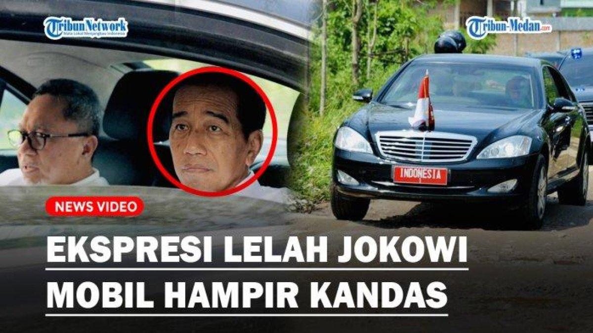 VIRAL Raut Wajah Muram Jokowi Tinjau Jalanan Lampung, Sebelumnya Arinal Djunaidi Naik Helikopter ...