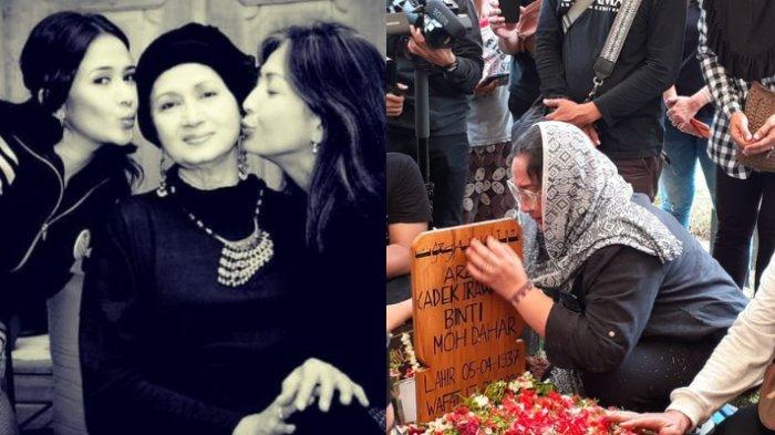 Ade Irawan Meninggal Dewi Irawan Menangis Di Pusara Sang Bunda