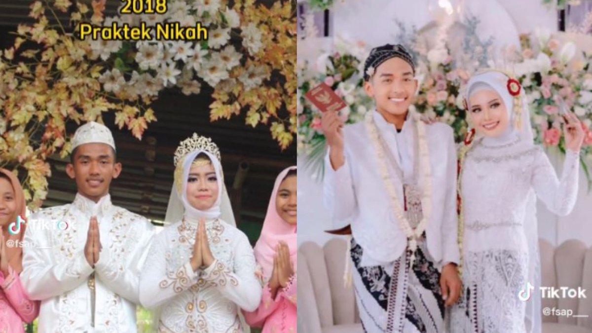 VIRAL Pasangan Ujian Praktik Nikah saat SMA, 5 Tahun Kemudian Menikah di Pelaminan - TribunStyle.com