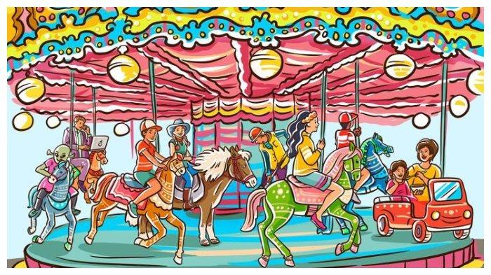 Tes IQ Analisa: Ada Keanehan Pada Gambar Komedi Putar Ini, Dapatkah ...