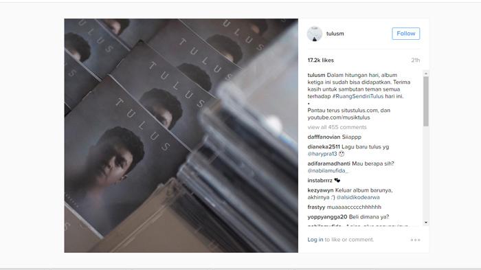 Album Baru Tulus - Ini Dia Foto Covernya - TribunStyle.com