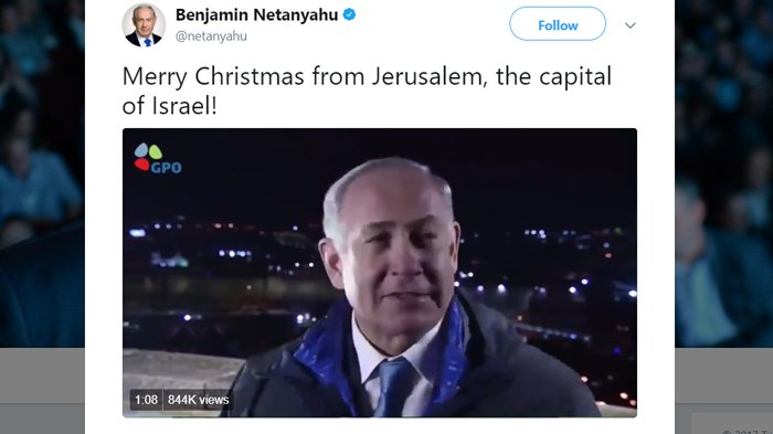 Ucapan Natal dari PM Israel Benjamin Netanyahu ini Tuai Kecaman dari ...