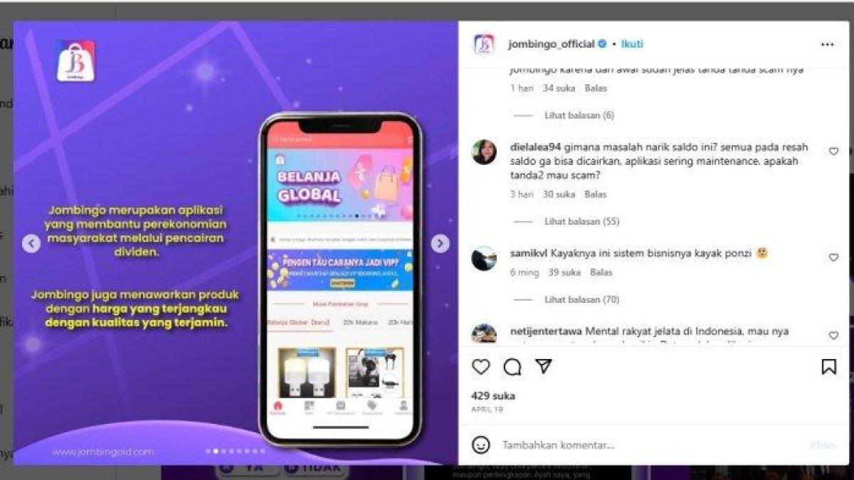 Apa Jombingo? Aplikasi Viral Diduga Penipuan, Korban Tak Bisa Tarik ...
