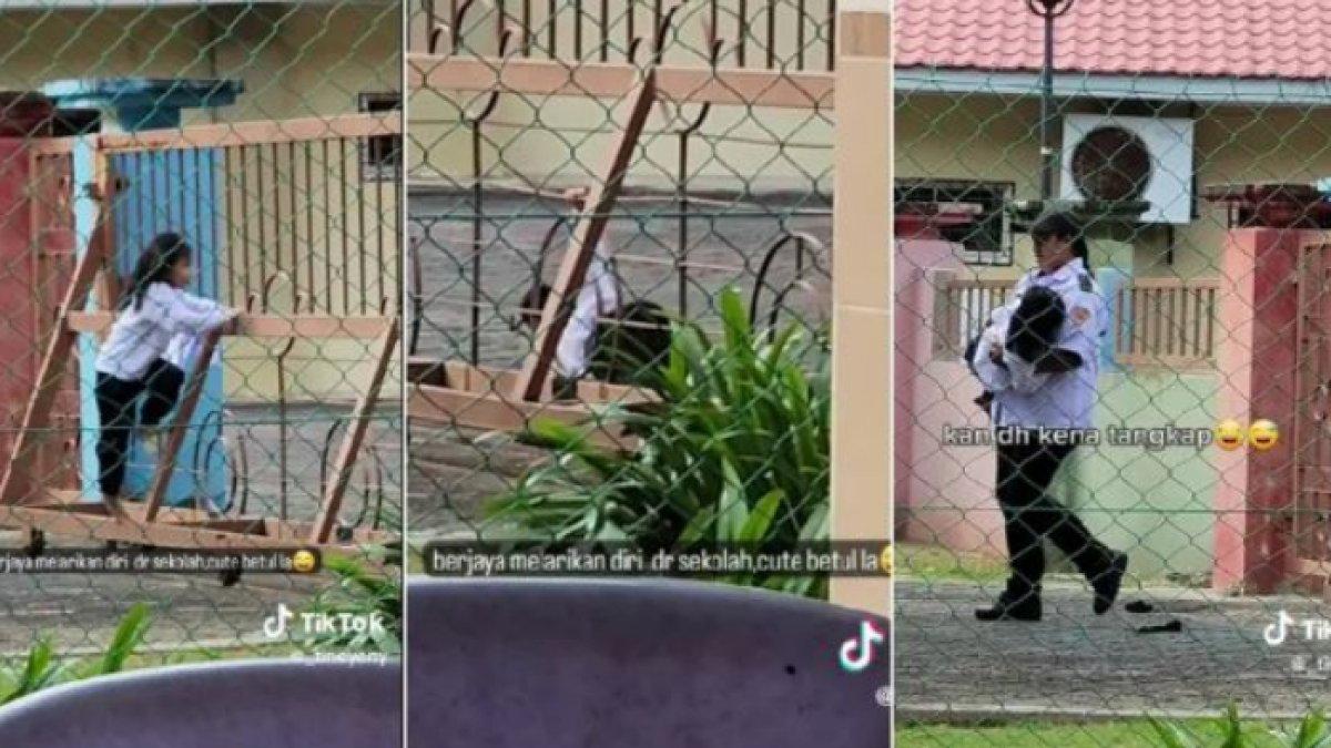 Bocah Mencoba Melarikan Diri dari Sekolah pada Hari Pertama Masuk, Videonya Menerobos Gerbang ...