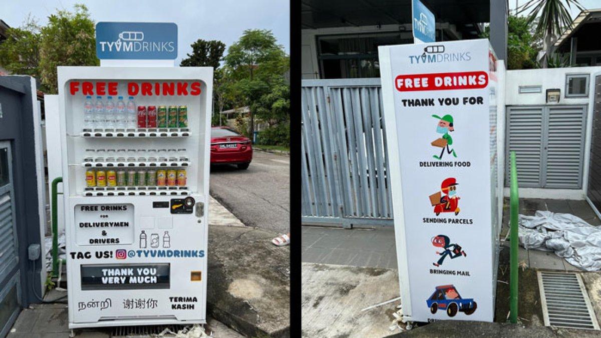 'Sehari Habis 21 Botol' Viral Keluarga Sediakan Vending Machine Gratis ...