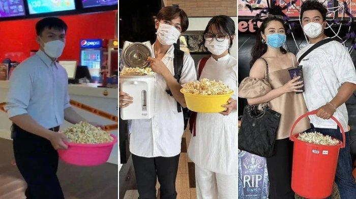 VIRAL Nonton Film di Bioskop Gratis Popcorn Tak Terbatas, Pengunjung Datang Bawa Baskom hingga ...