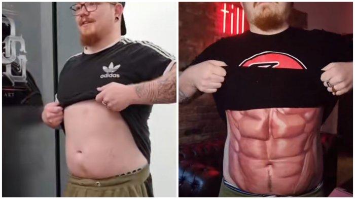 VIRAL Transformasi Perut Six-Pack Hanya dalam 2 Hari, Bukan Olahraga ...