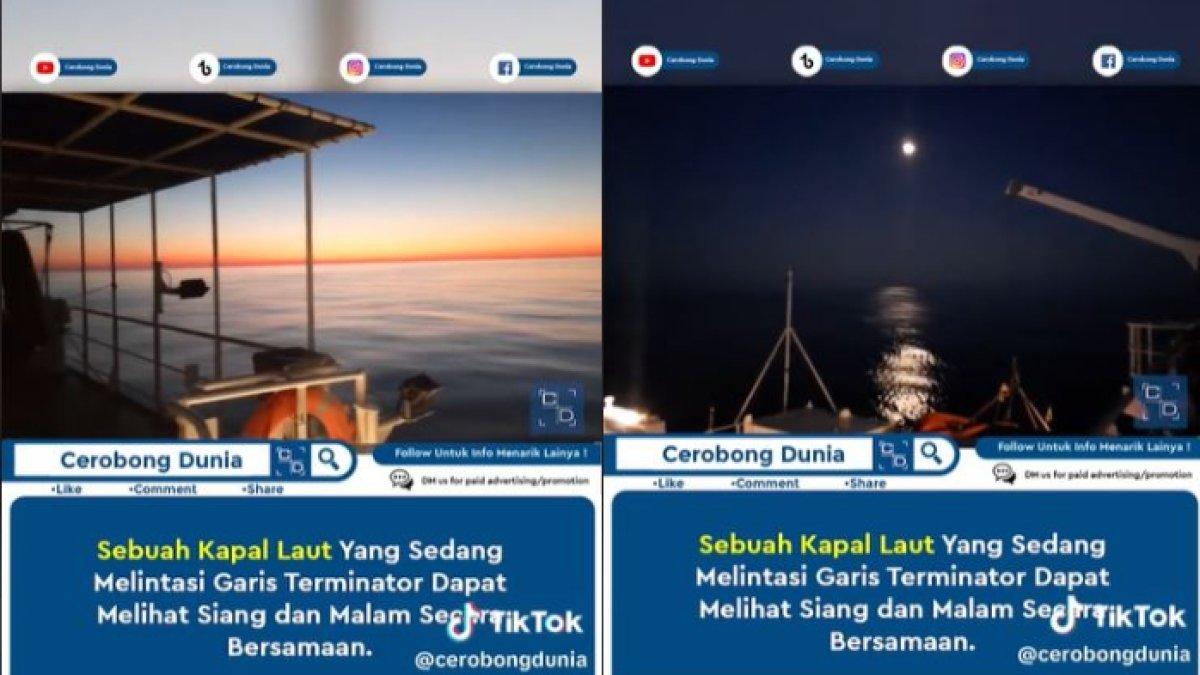 DETIK-DETIK Kapal Lintasi Garis Terminator, Bisa Lihat Siang dan Malam ...