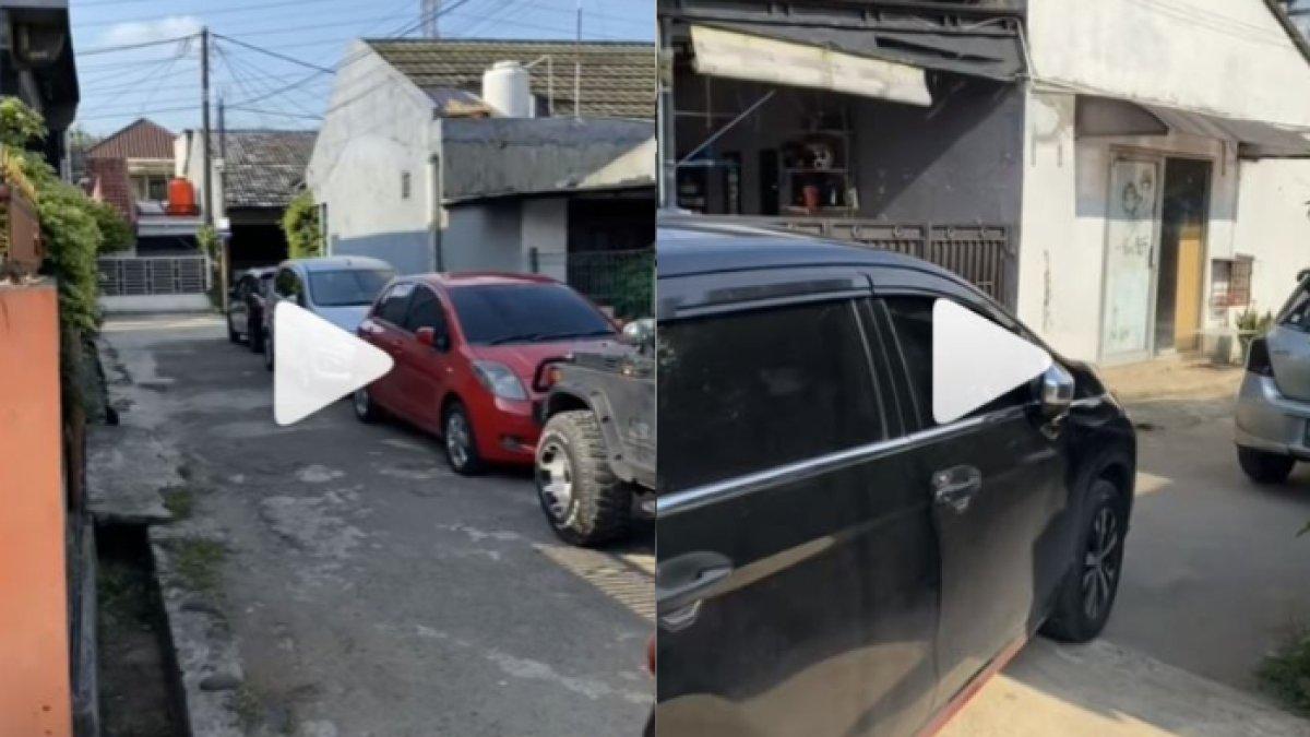 EMOSI Ada Mobil Parkir Sembarangan di Gang Sempit, Ini Cara Pria Balas ...
