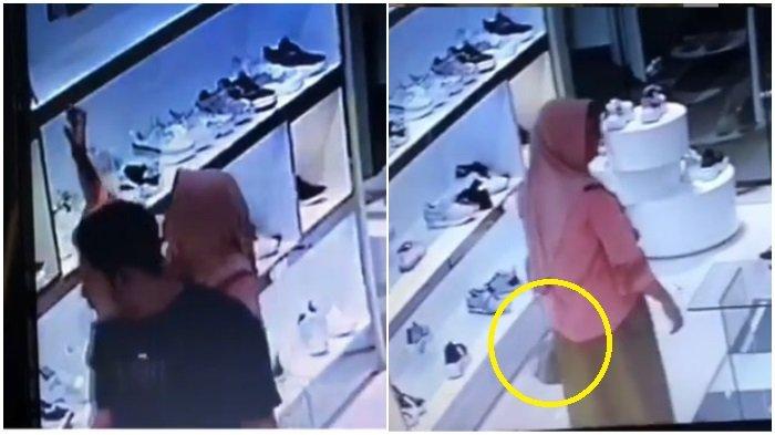 VIRAL VIDEO Emak-emak Curi Tas di Etalase Toko, Tenteng Bak Milik Sendiri Seperti Tak Bersalah ...
