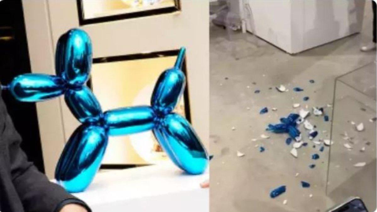 Tak Sengaja Pecahkan Patung Balon Anjing, Wanita Syok Ternyata Harganya ...